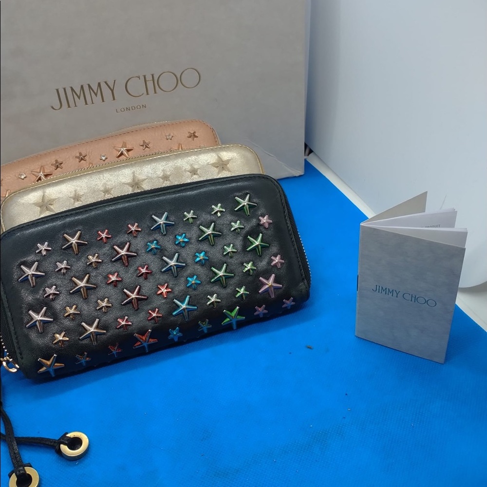 Jimmy Choo Ladies Filipa Black Leather Wallet With Mu… - Gem
